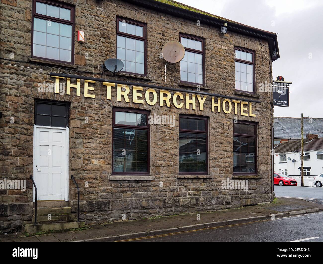 Treorchy hotel flamingo bar hi-res stock photography and images - Alamy