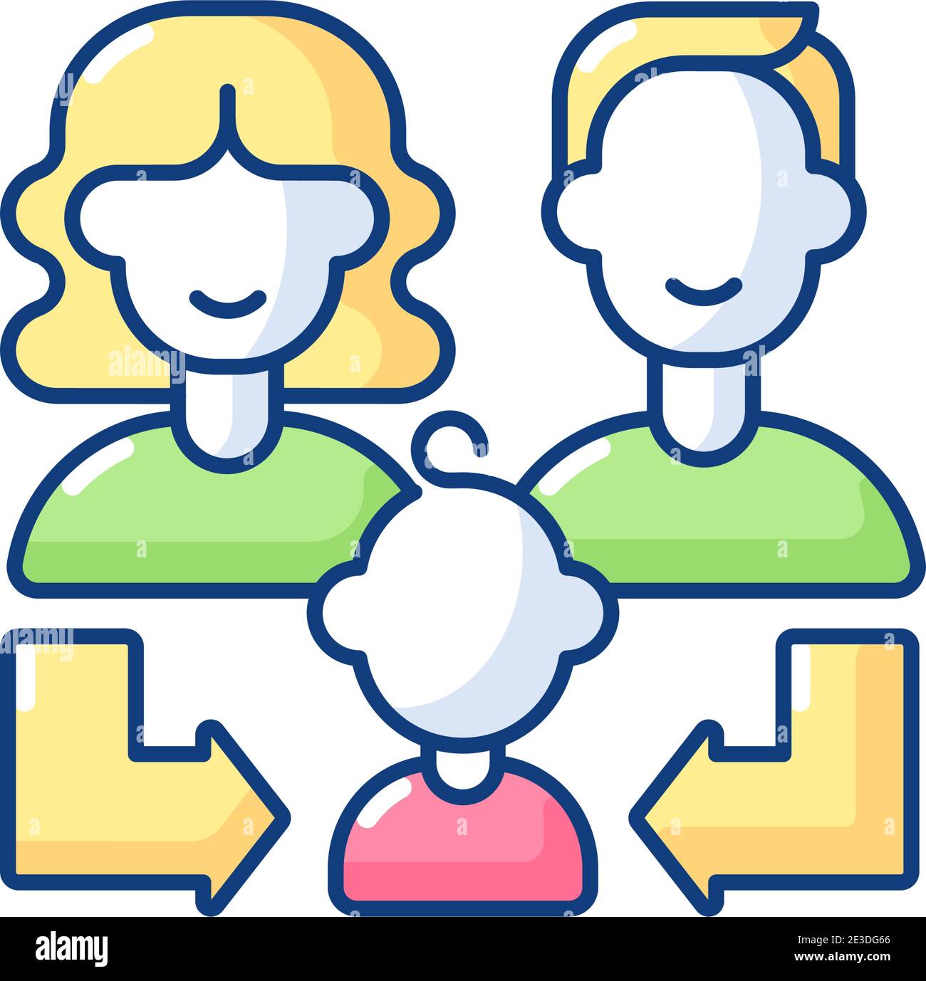 Heredity RGB color icon Stock Vector Image & Art - Alamy