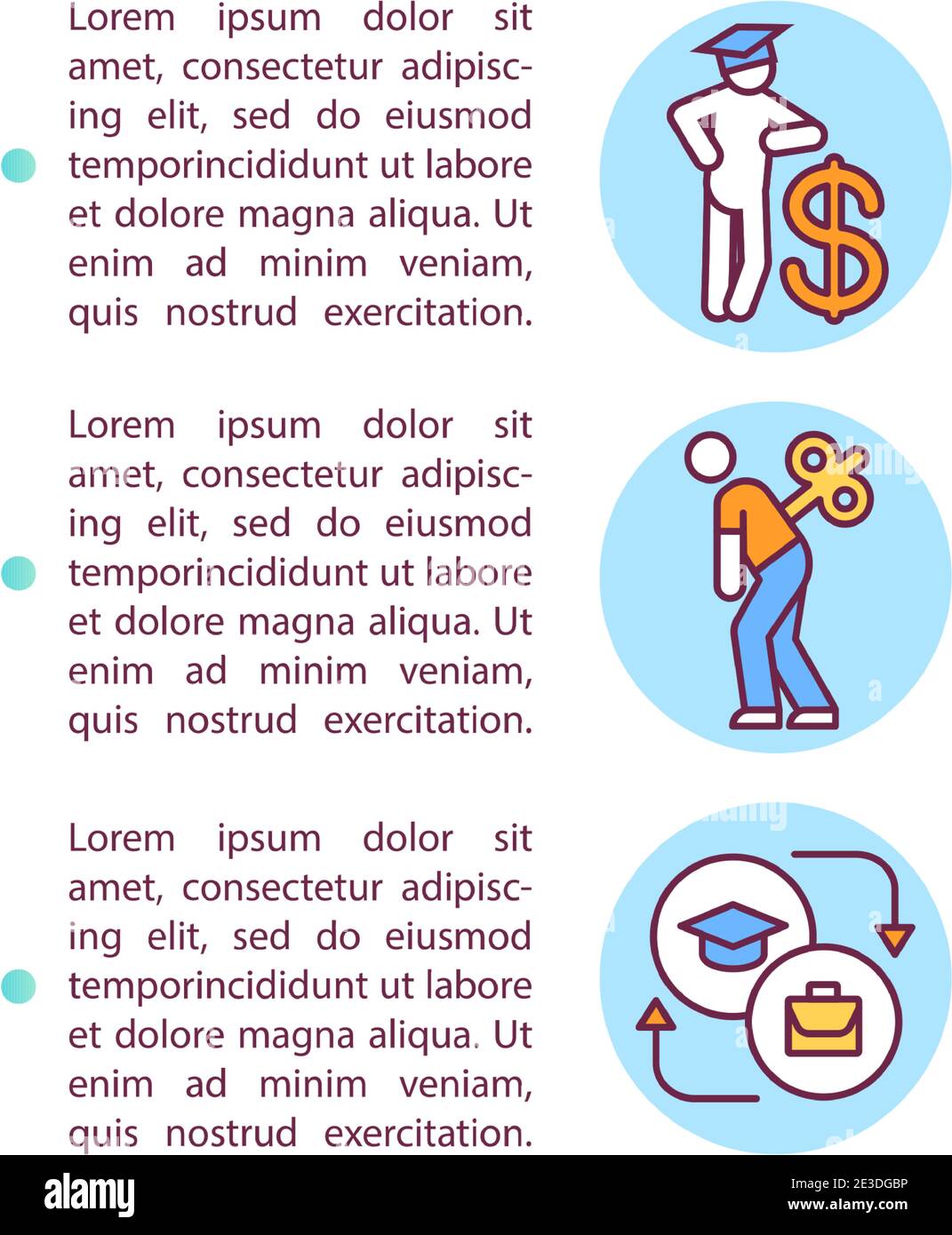 Disadvantages concept icon with text Stock Vector Image & Art - Alamy