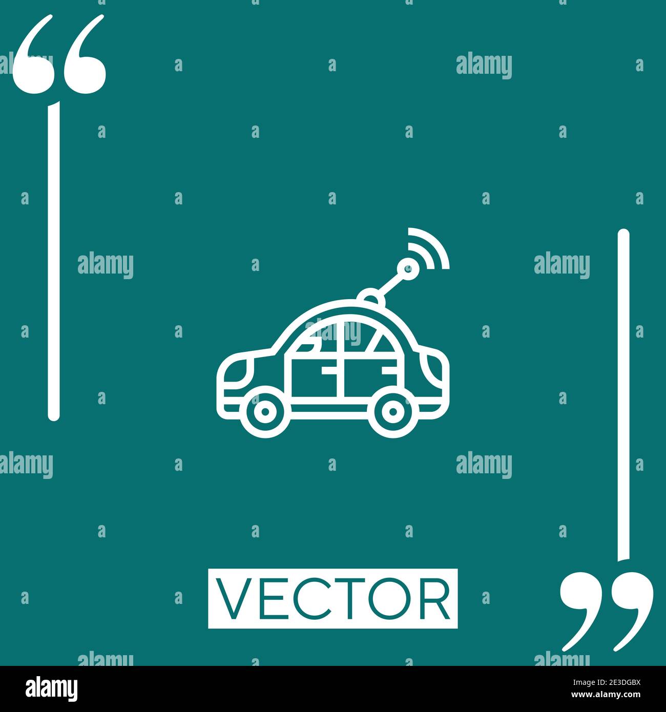 antenna vector icon Linear icon. Editable stroke line Stock Vector ...