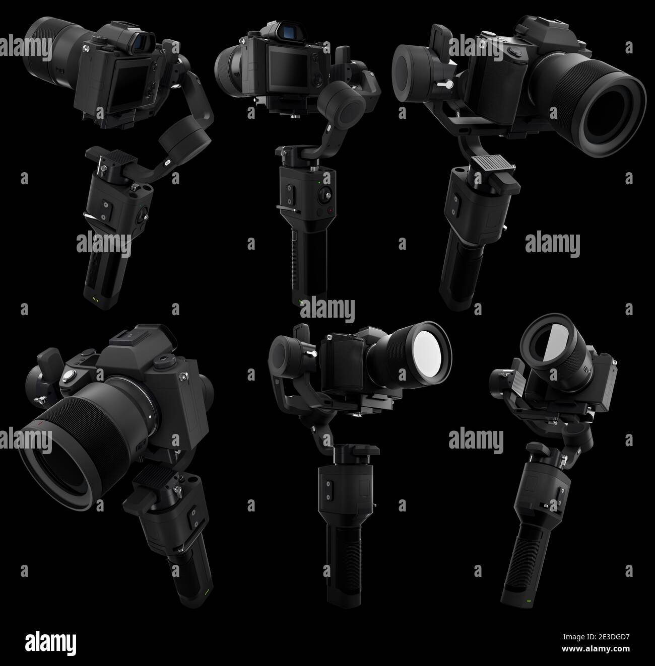 3-axis gimbal stabilization system with nonexistent mirrorless camera ...