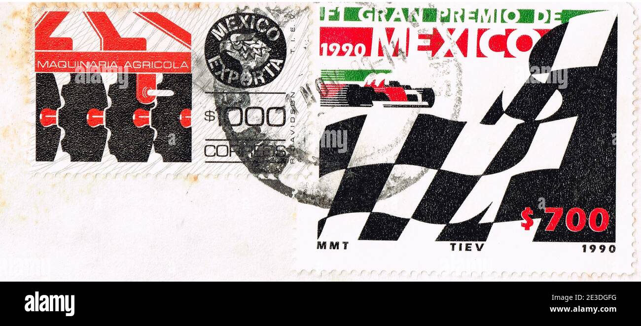 Mexican stamps hi-res stock photography and images - Alamy