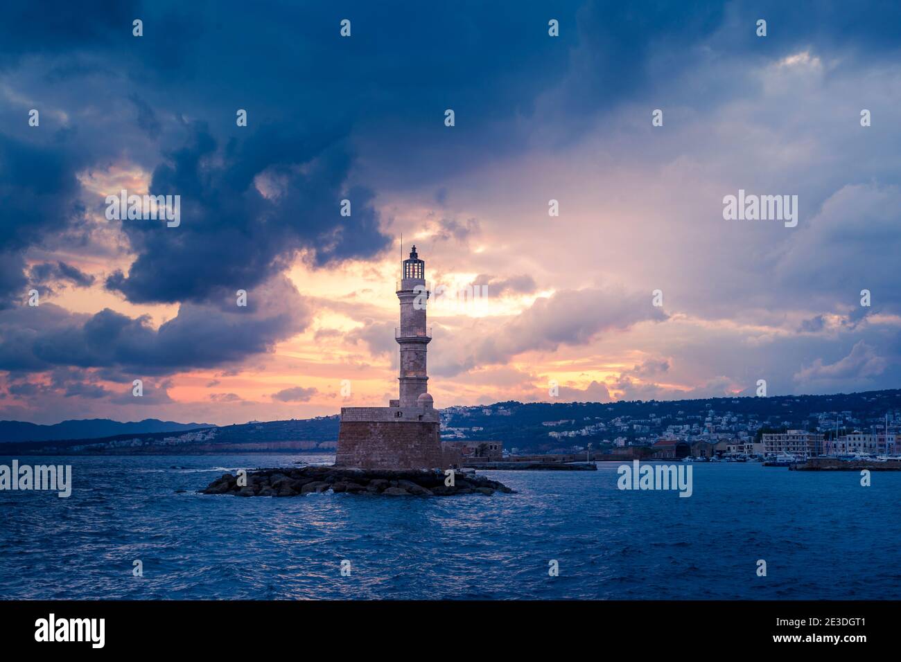 Hania chania old town lighthouse hi-res stock photography and images ...
