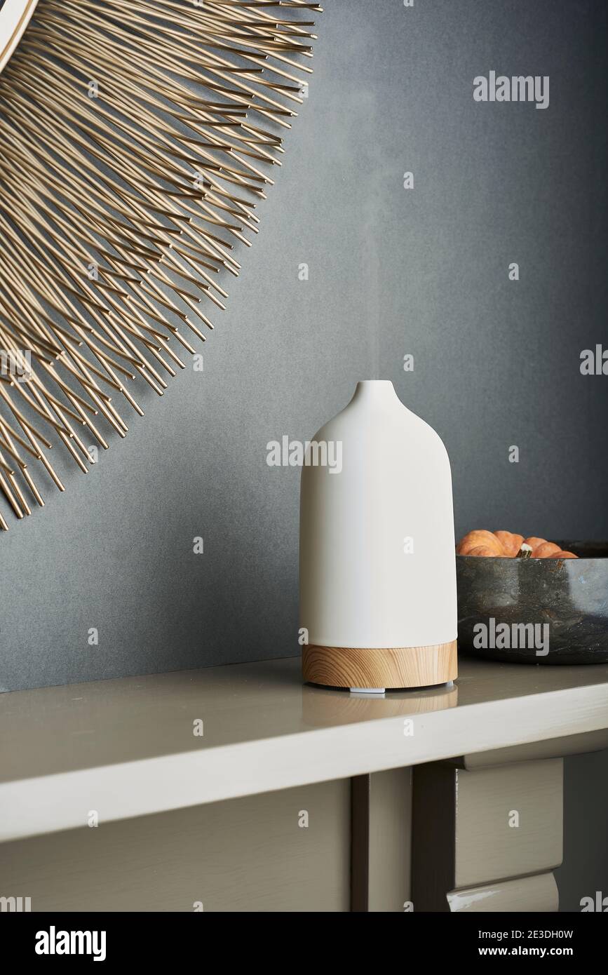 Stylish white electronic diffuser Stock Photo - Alamy