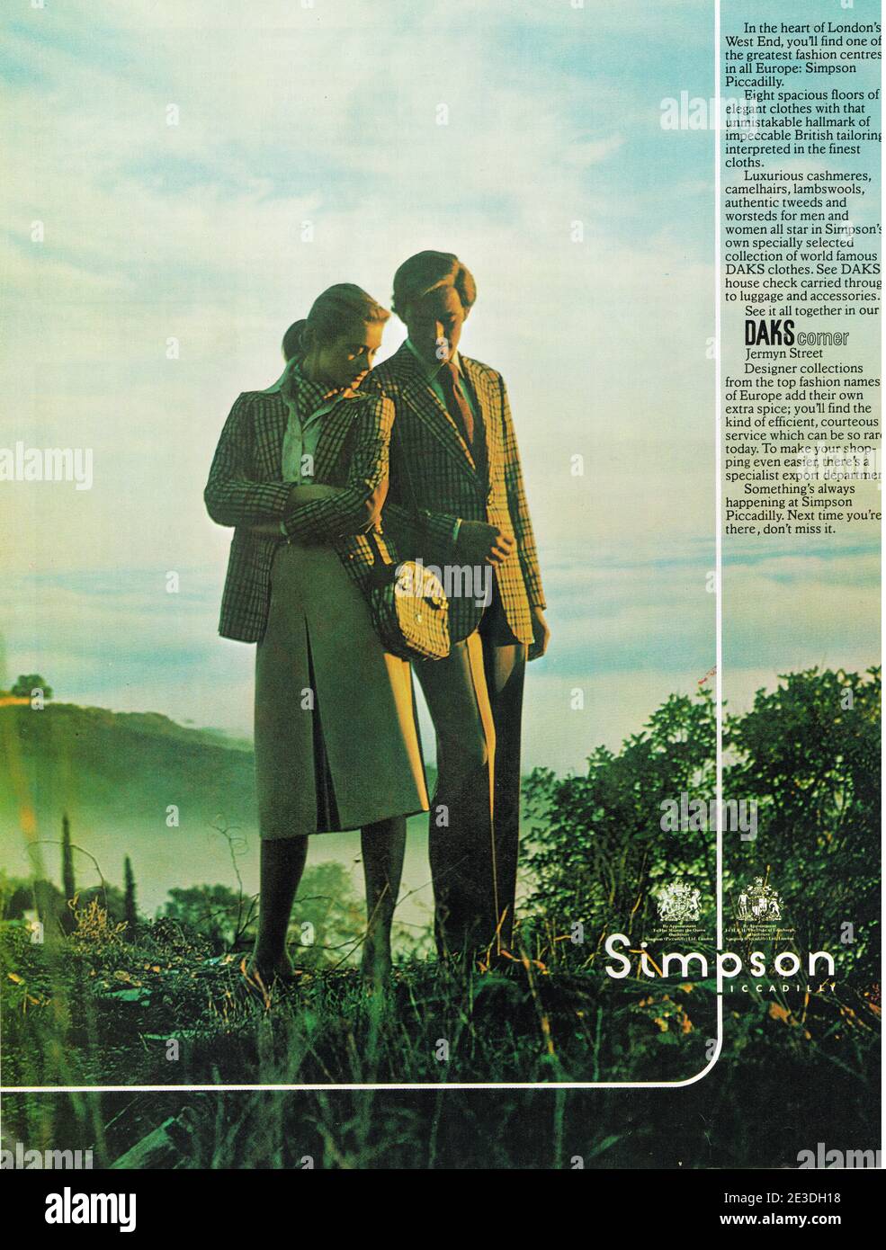 Archives: Advertisement for Simpson suits, published in "In Britain ...