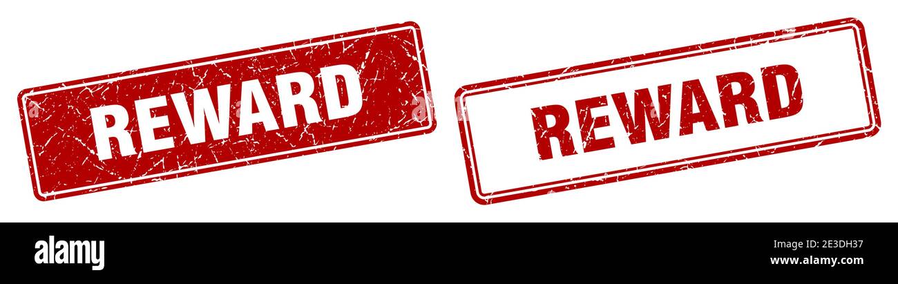 reward square stamp. reward grunge sign set Stock Vector Image & Art ...