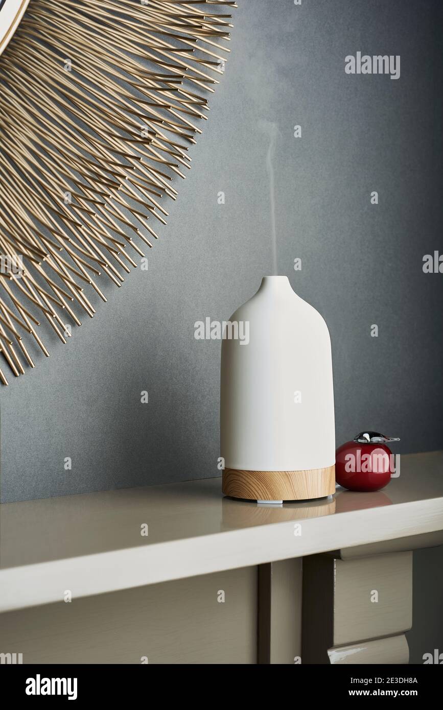 Stylish white electronic diffuser Stock Photo - Alamy