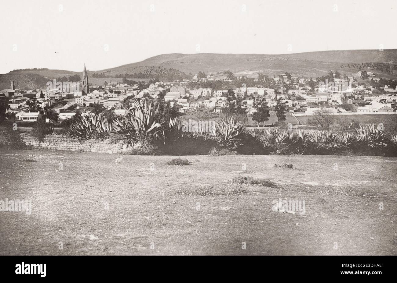 19th century vintage photograph: Grahamstown, Eastern Province, South ...