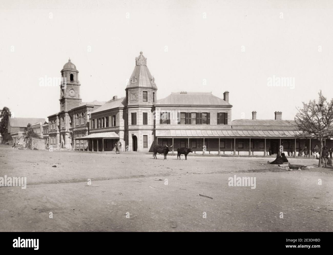 19th century vintage photograph: Public Buildings, Queenstown, South ...