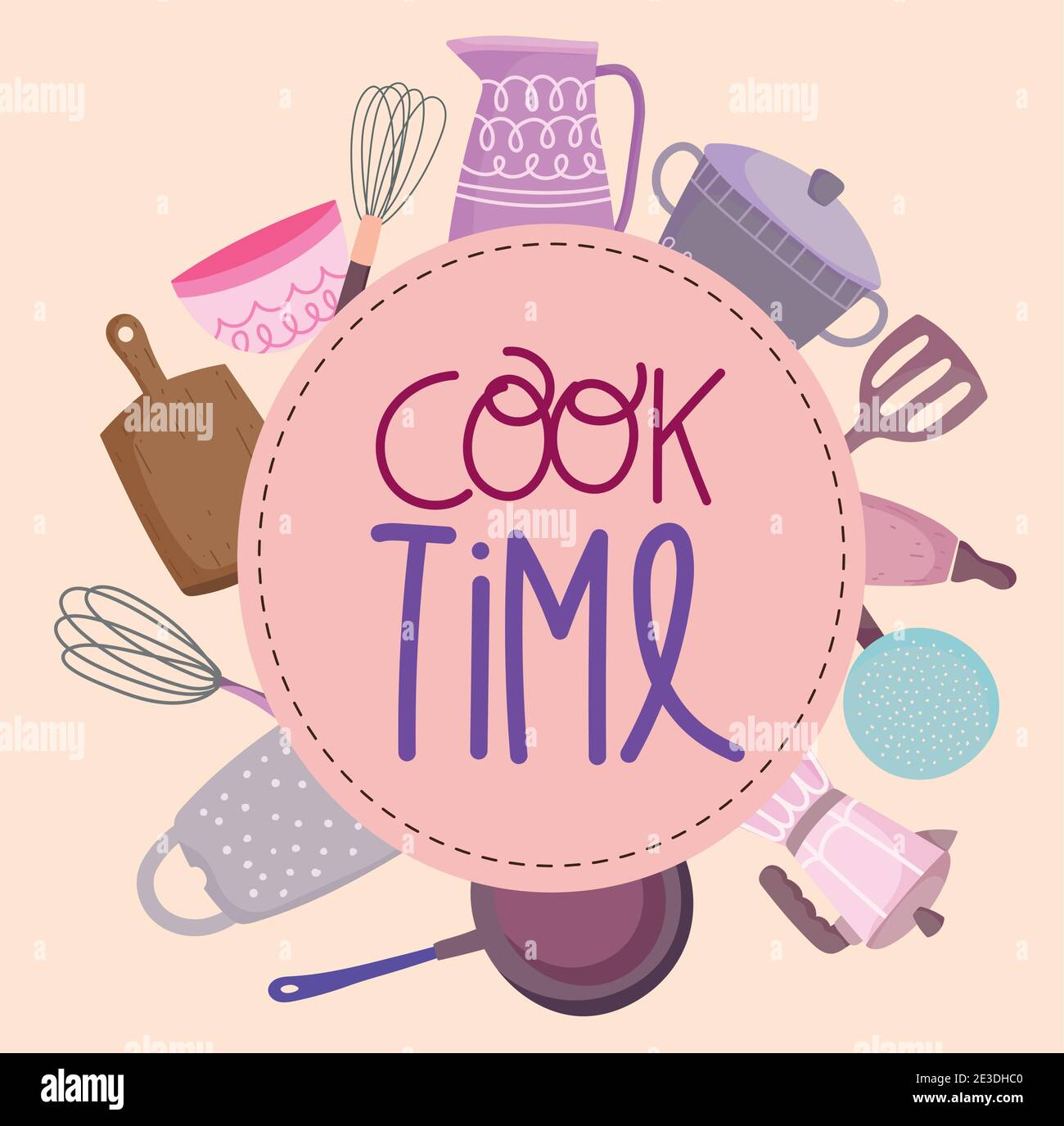 Cartoon Cooking Supplies