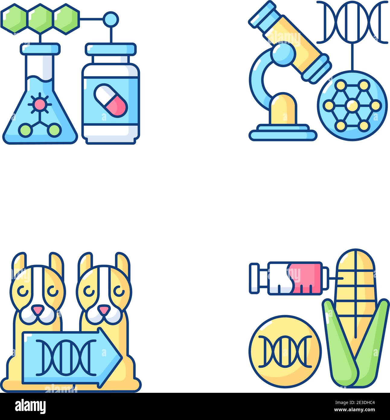 Genetic modification RGB color icons set Stock Vector Image & Art - Alamy Genetic modification RGB color icons set Stock Vector Image & Art - Alamy