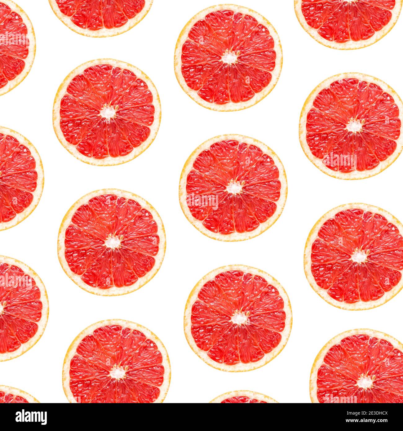 Grapefruit pattern on white background Stock Photo - Alamy