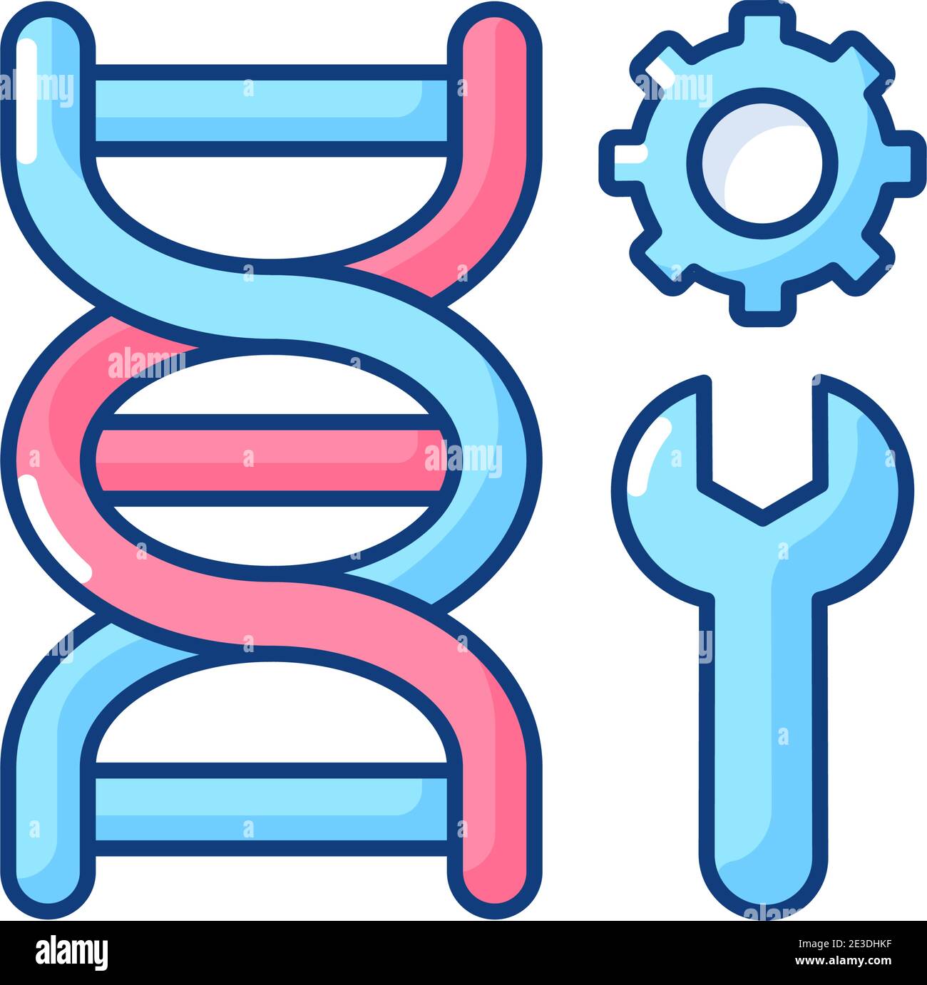 Genetic engineering RGB color icon Stock Vector Image & Art - Alamy