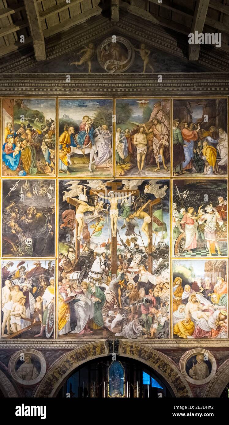 VARALLO, ITALY - June 2020: located in the Santa Maria delle Grazie ...