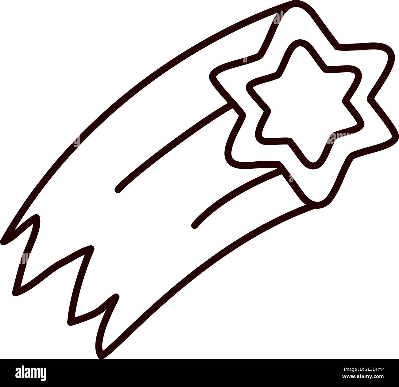 shooting star icon design, Night bedtime sky space and nature theme ...