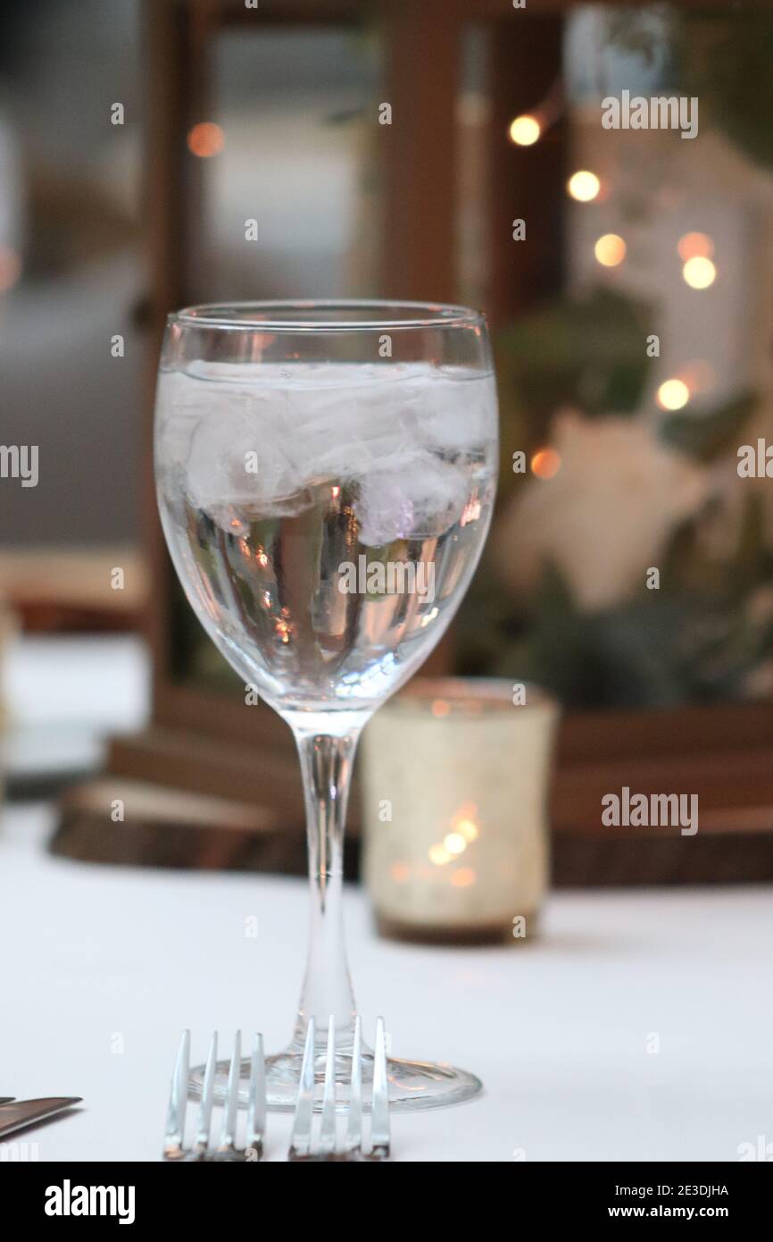 Water in Glass Stock Photo - Alamy
