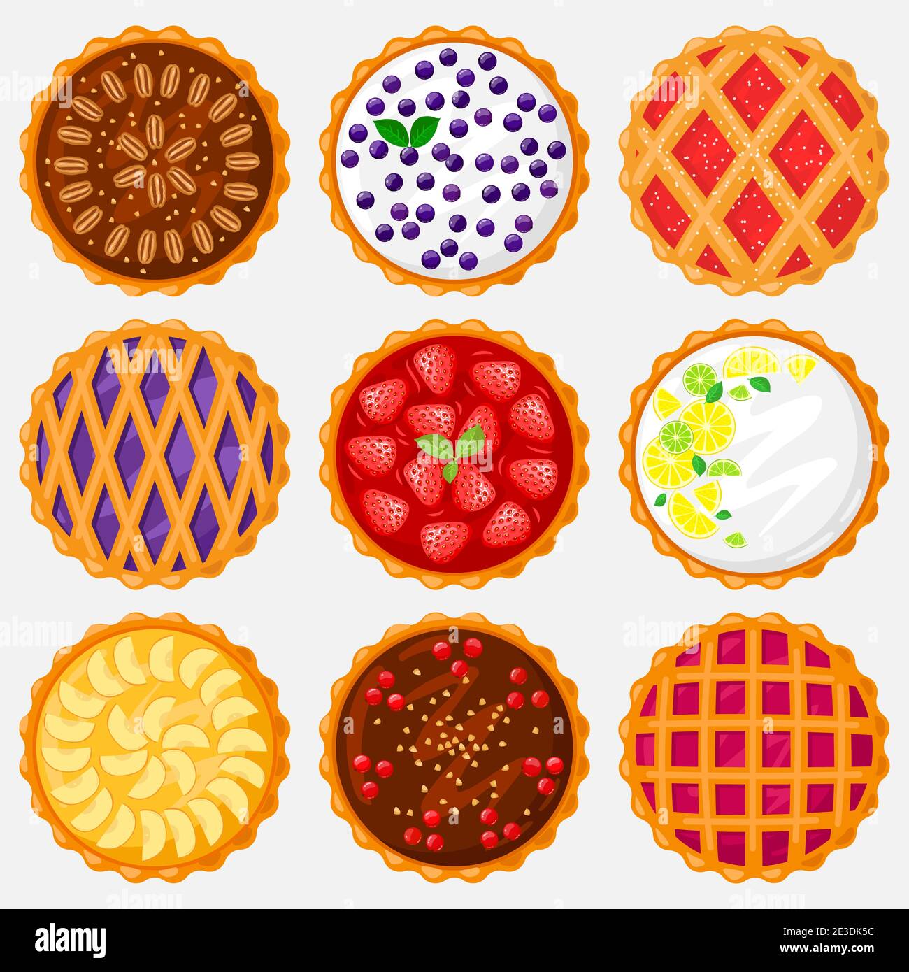 Cartoon blueberry pie hi-res stock photography and images - Alamy