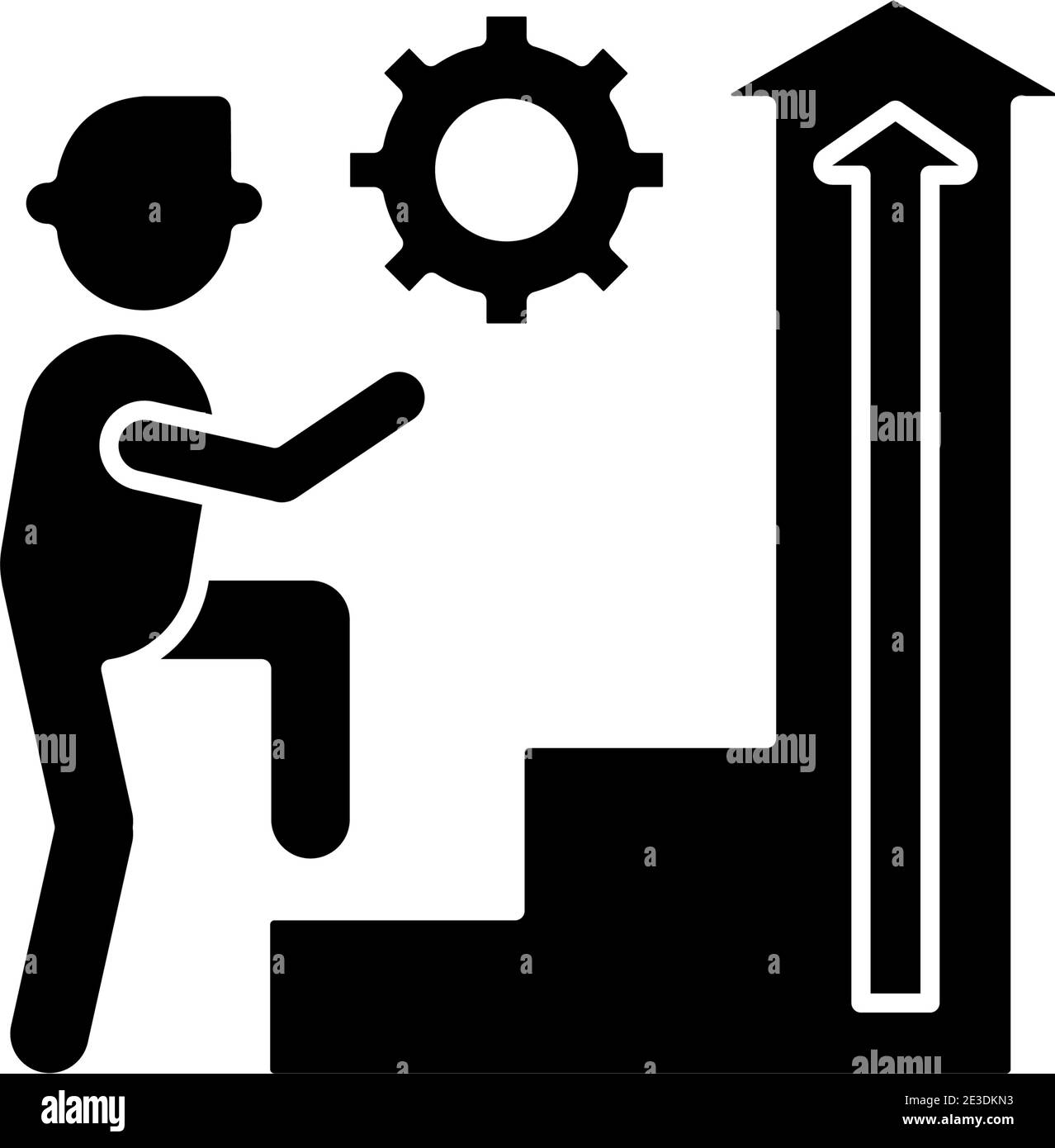 Persistence black glyph icon Stock Vector Image & Art - Alamy