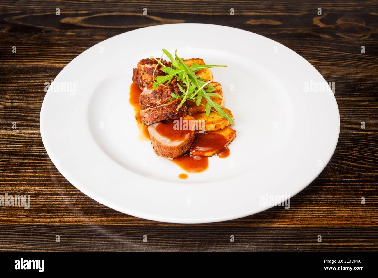 Filet mignon plate white background hi-res stock photography and images - Alamy
