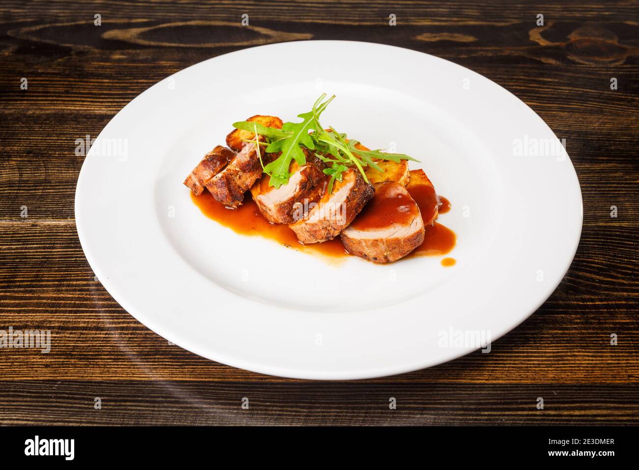 Filet mignon plate white background hi-res stock photography and images - Alamy