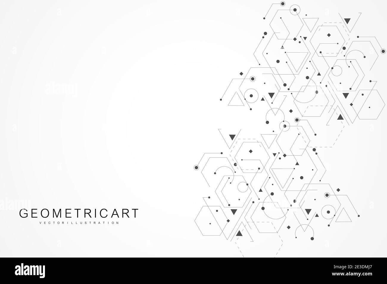 Technology Structure Molecular Connect Elements Connection With