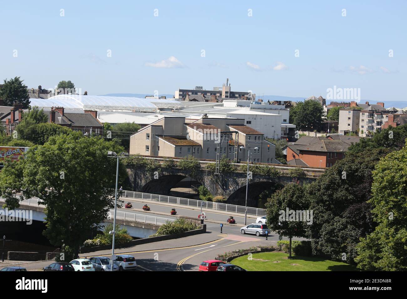 Ayr, Ayrshire, Scotland, UK. Views of the county town from a high ...