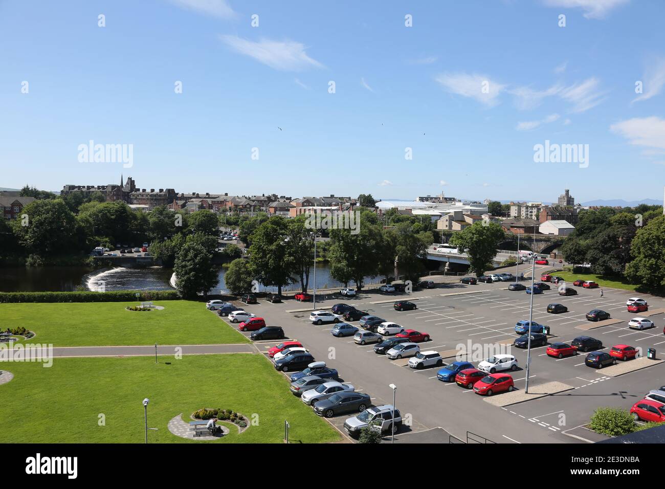 Ayr, Ayrshire, Scotland, UK. Views of the county from a high vantage ...