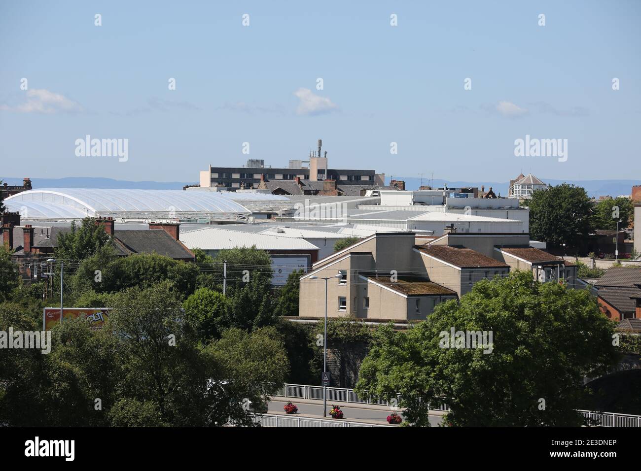 Ayr, Ayrshire, Scotland, UK. Views of the county town from a high ...
