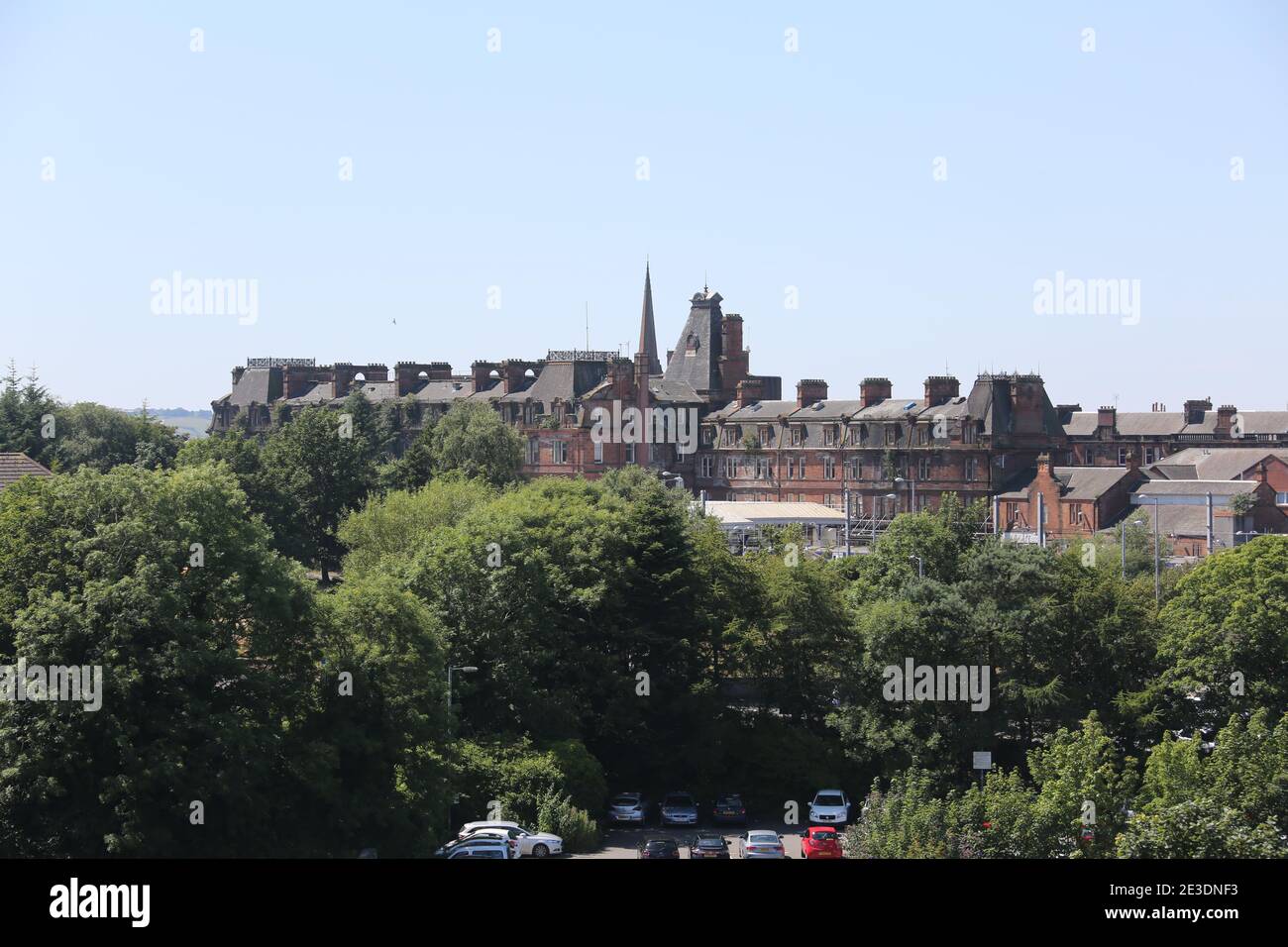 Ayr, Ayrshire, Scotland, UK. Views of the county town from a high ...