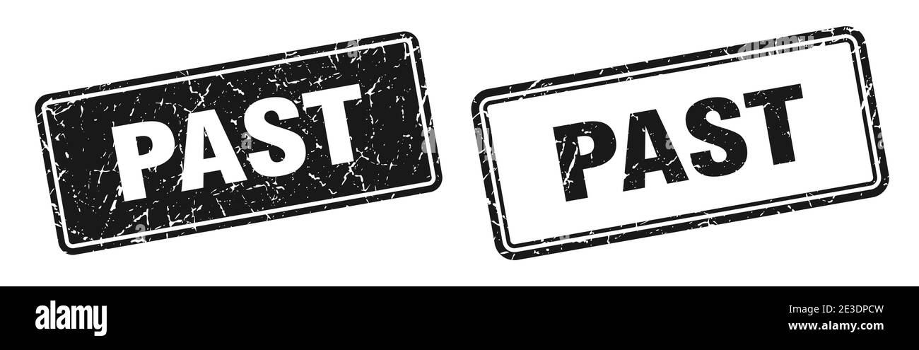 past square stamp. past grunge sign set Stock Vector Image & Art - Alamy
