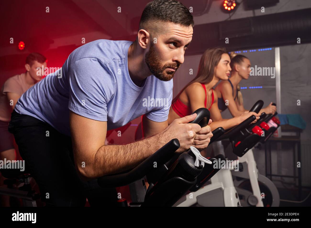 Spinning class woman fun hi-res stock photography and images - Alamy
