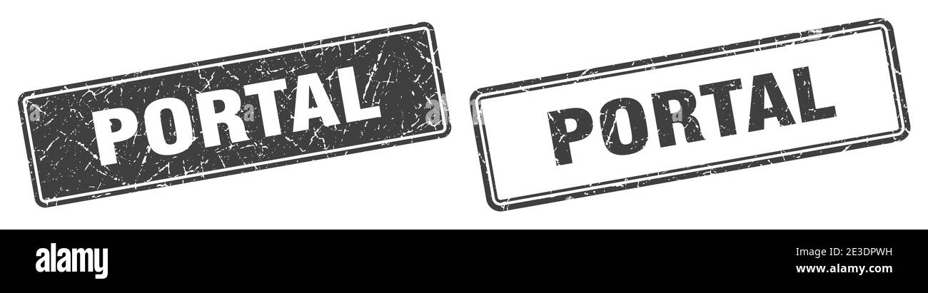 portal square stamp. portal grunge sign set Stock Vector Image & Art ...