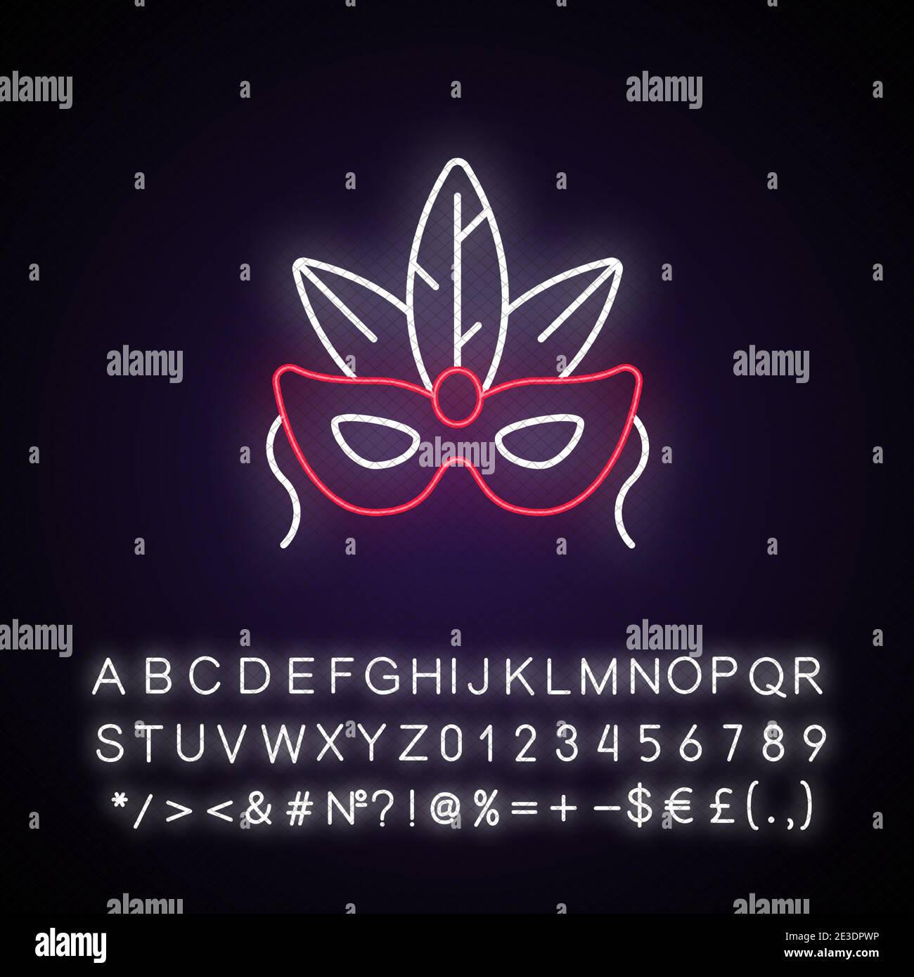 Masks neon light icon Stock Vector Image & Art - Alamy