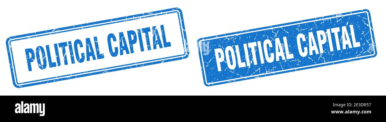 political capital square stamp. political capital grunge sign set Stock ...
