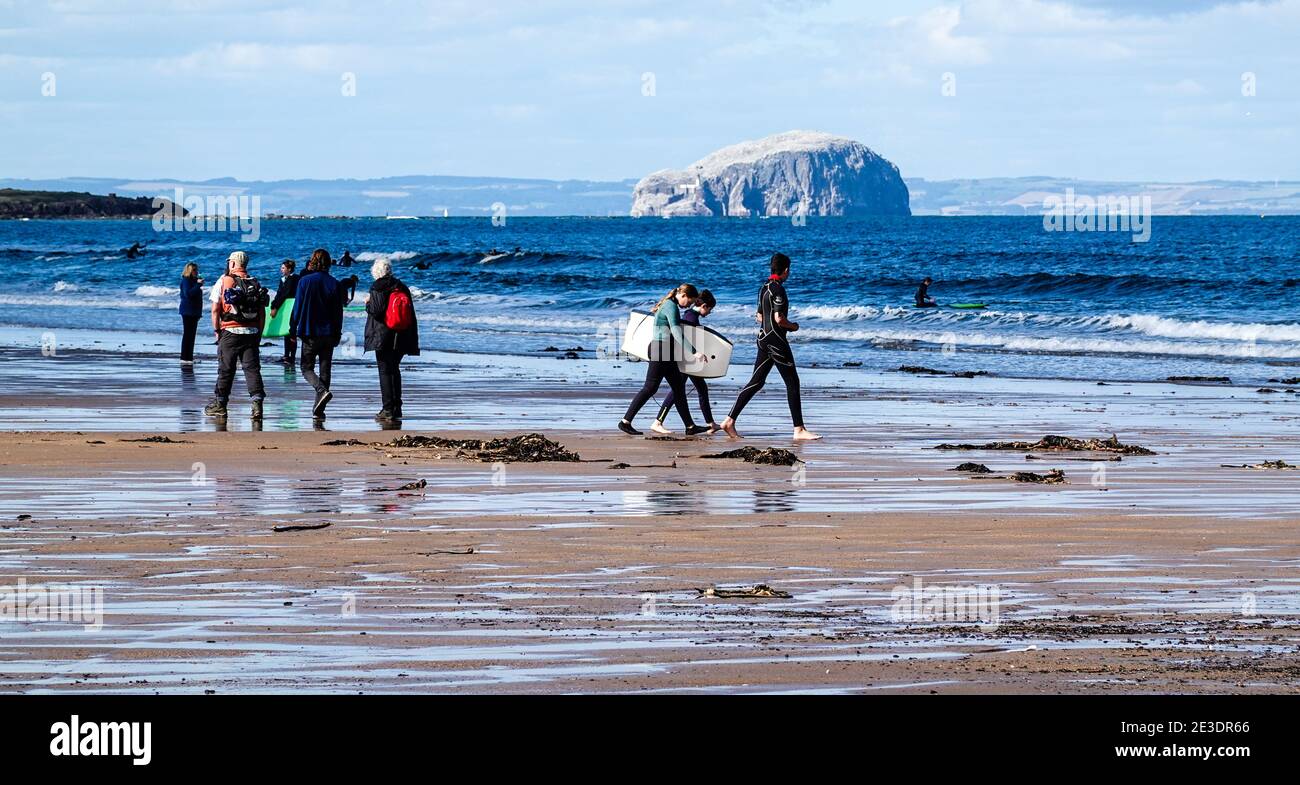 Belhaven bay beach dunbar hi-res stock photography and images - Alamy