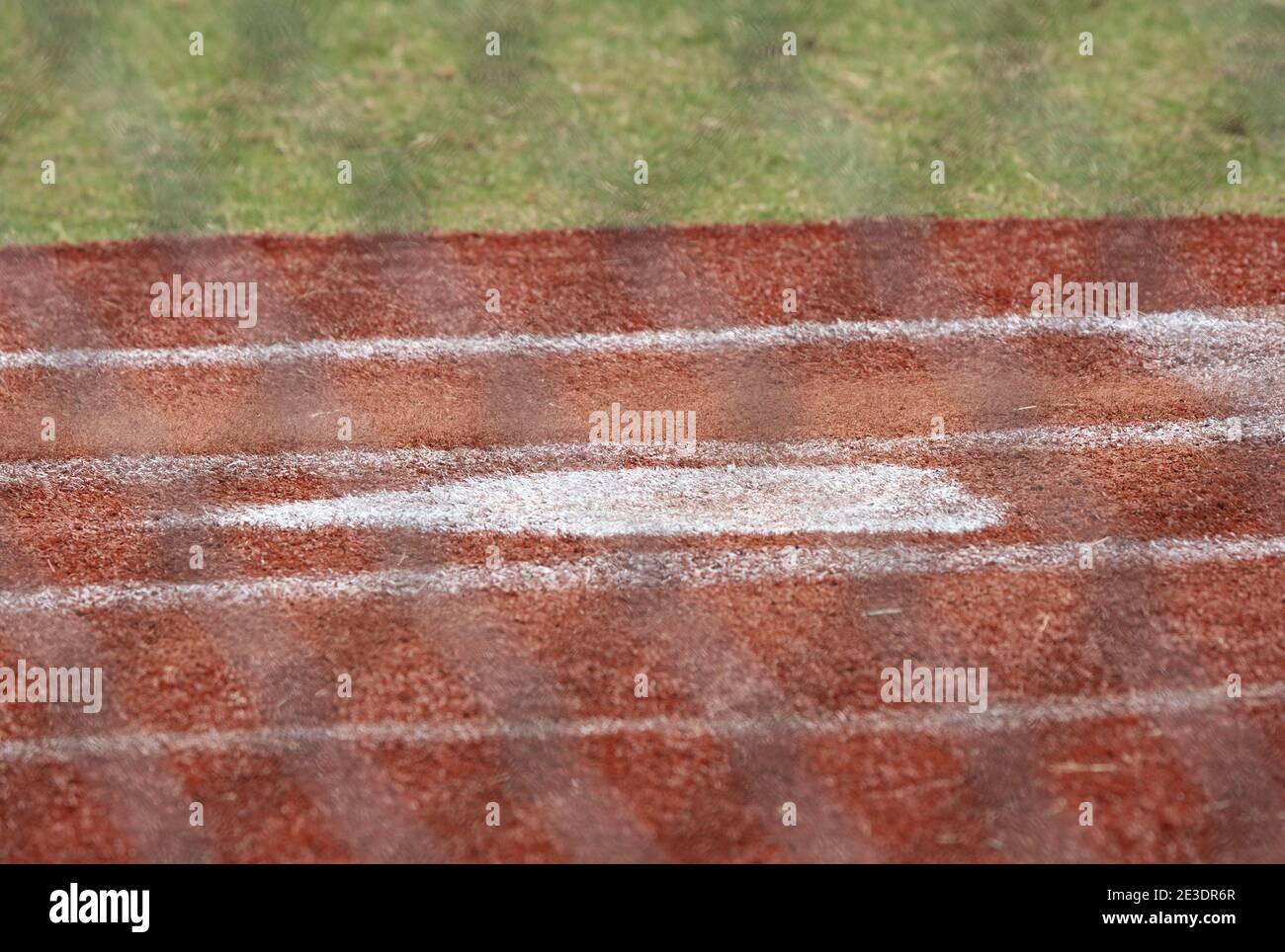 Close up of home plate in an empty baseball field Stock Photo - Alamy
