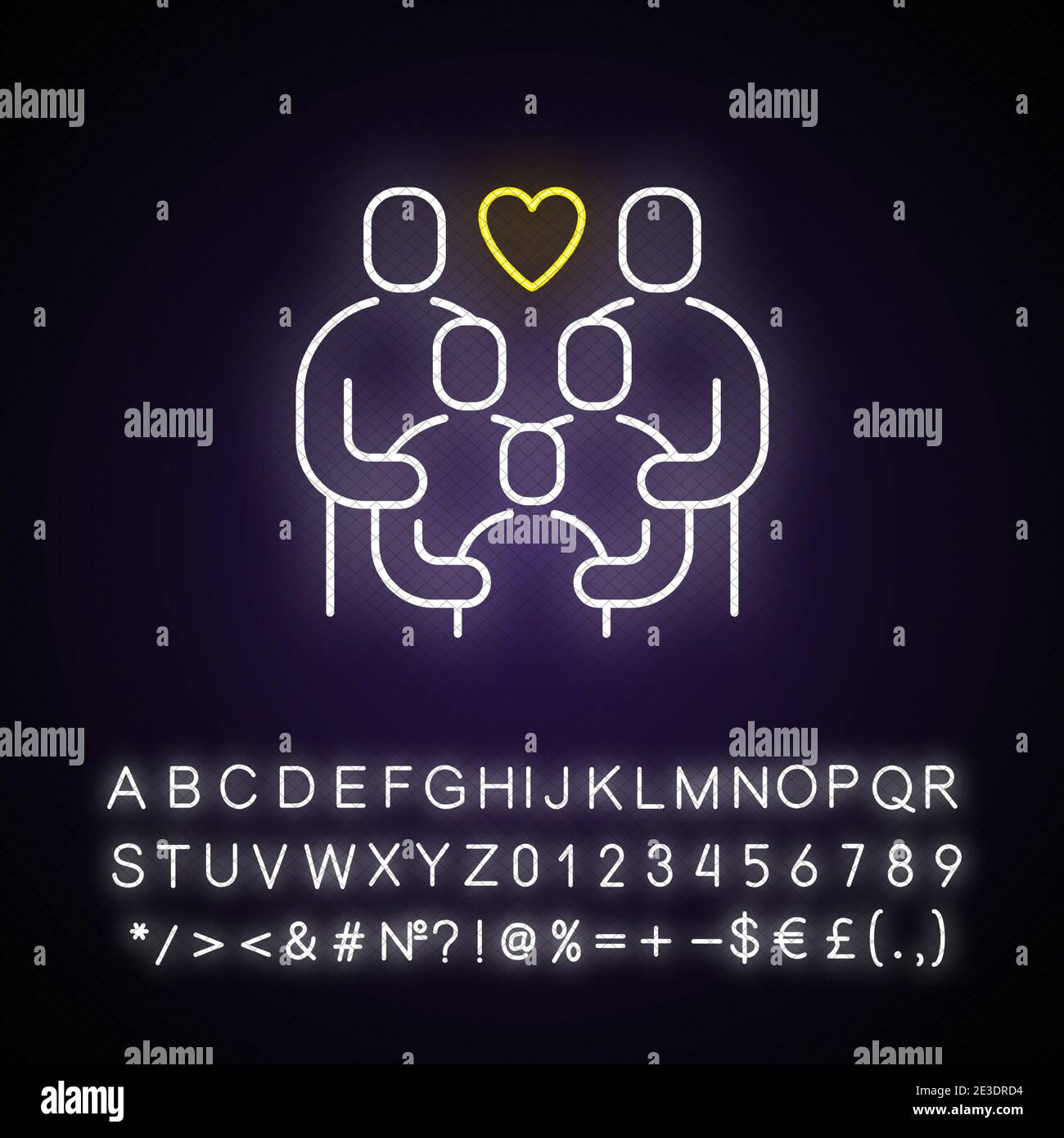 Family reunion neon light icon Stock Vector Image & Art - Alamy