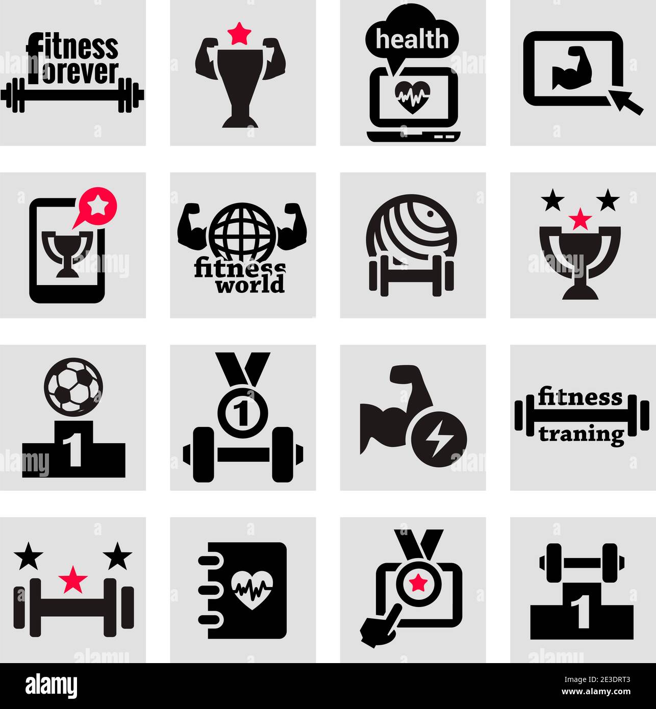 Fitness bodybuilder Stock Vector Images - Alamy