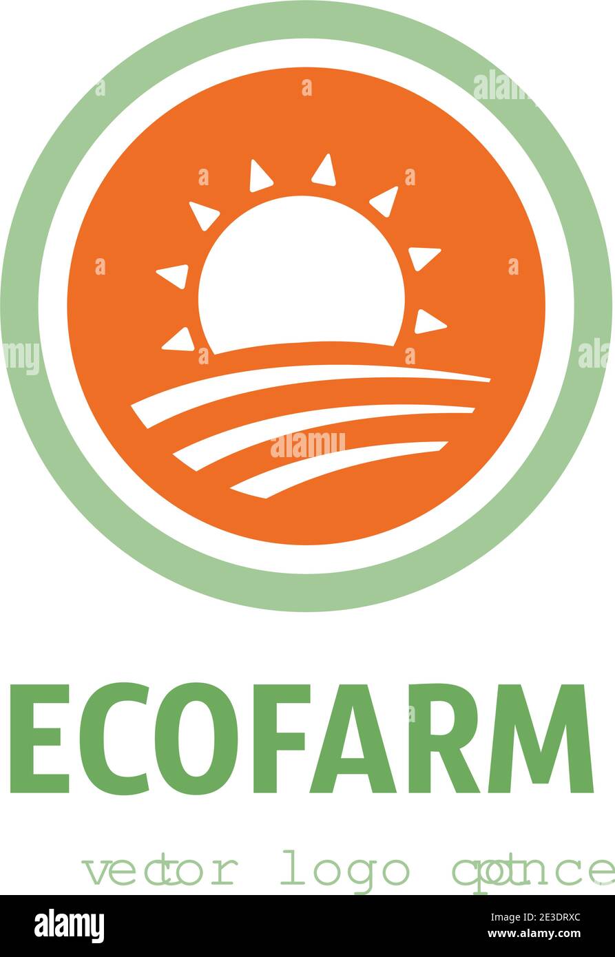Ecofarm - vector logo concept. Ecology product emblem Stock Vector Image & Art - Alamy