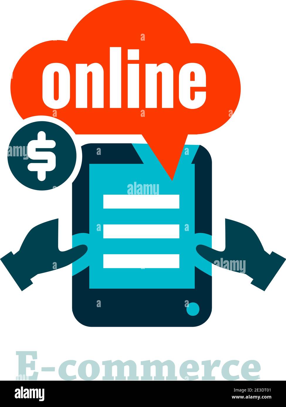 Electronic commerce marketing icon Stock Vector Images - Alamy