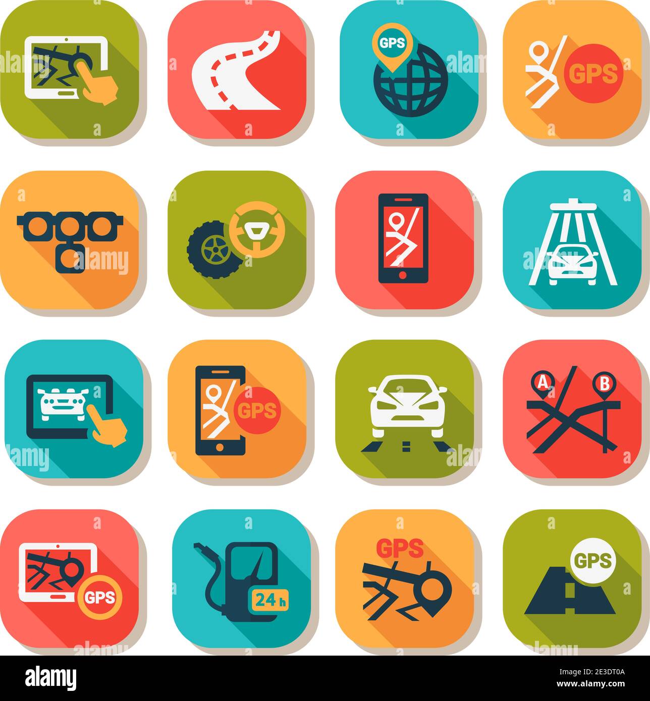 Car wash icon flat Cut Out Stock Images & Pictures - Alamy