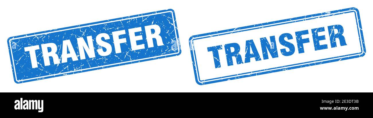 transfer square stamp. transfer grunge sign set Stock Vector Image ...