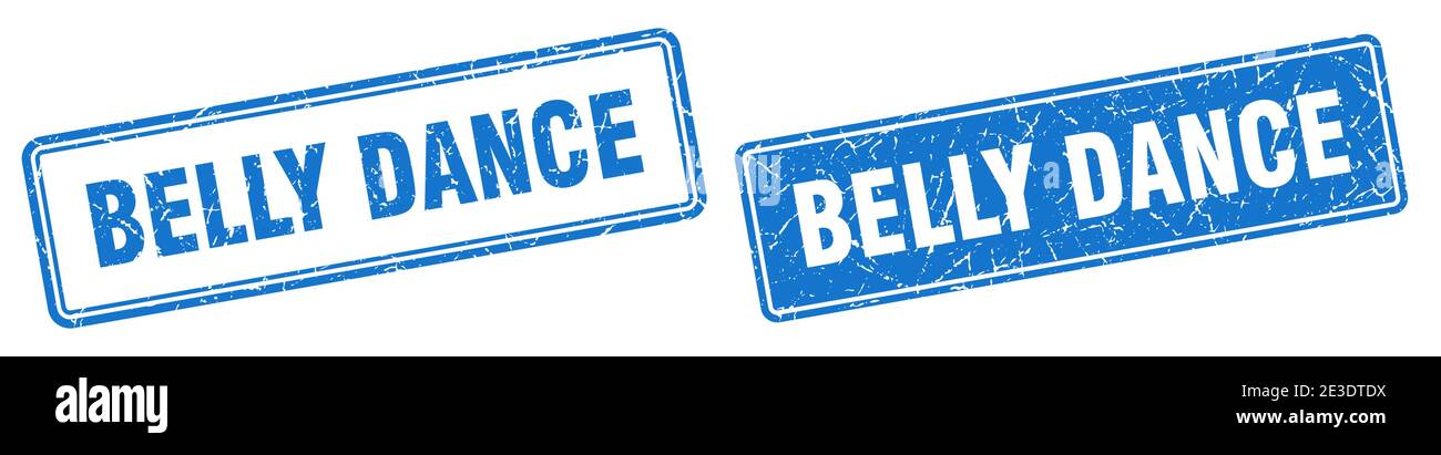 belly dance square stamp. belly dance grunge sign set Stock Vector ...