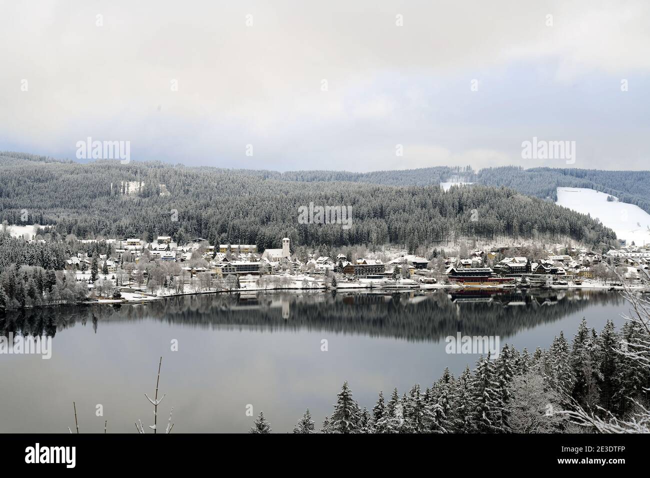 Community of Titisee at Lake Titisee in Winter Stock Photo - Alamy