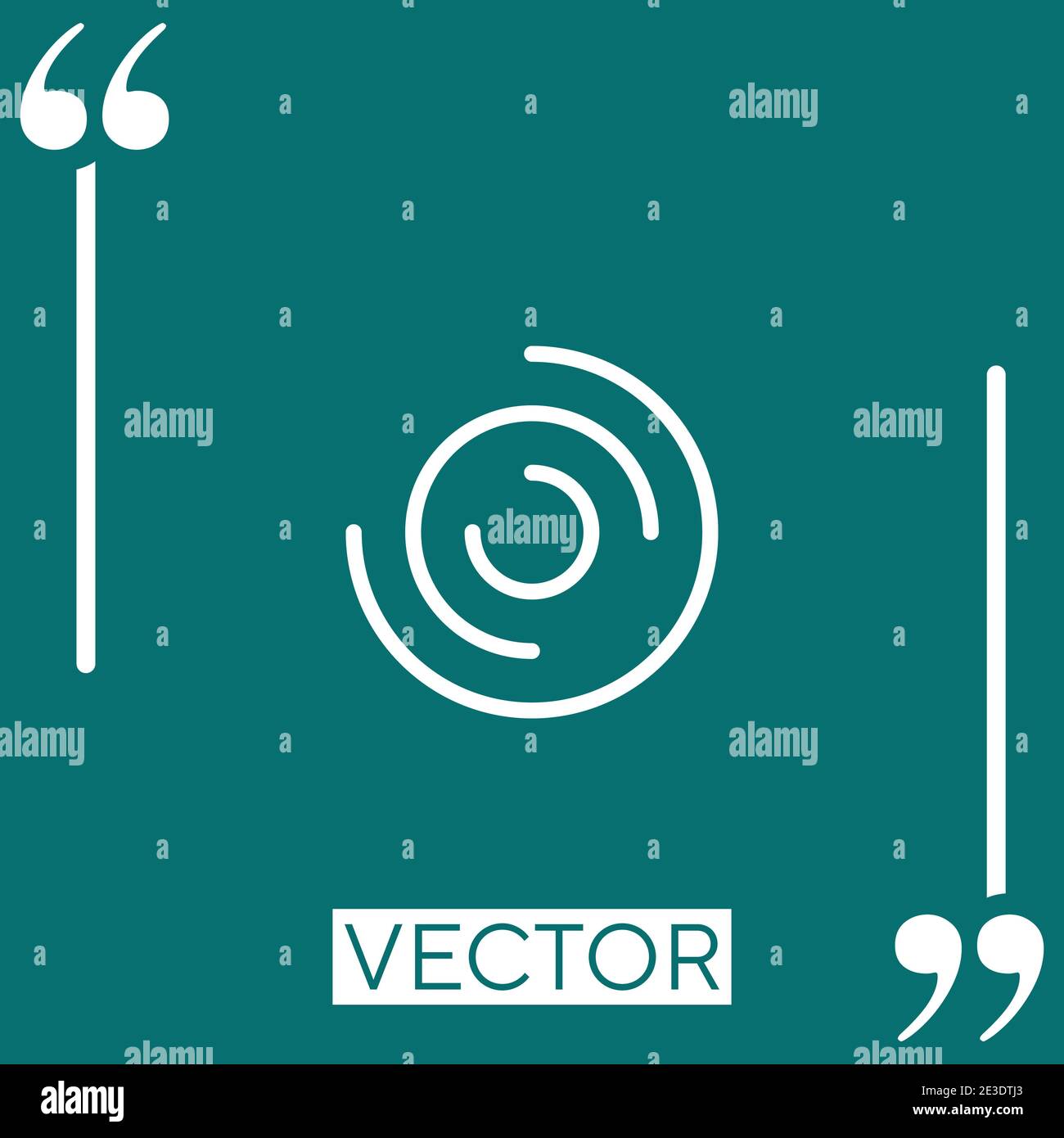 disc vector icon Linear icon. Editable stroke line Stock Vector Image ...