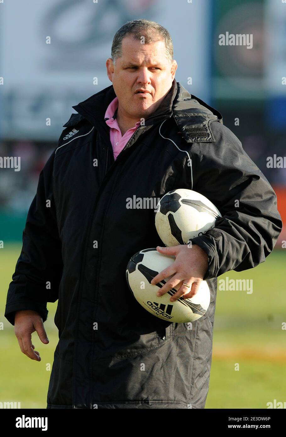 McKenzie the Stade Francais coach during the French Top 14 Rugby match ...