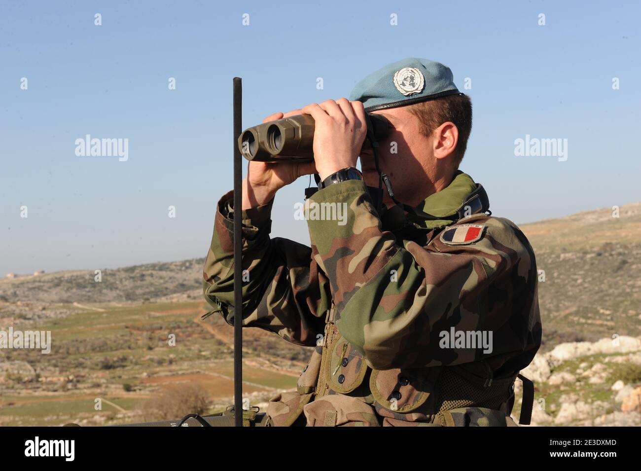 Atmosphere at the UNIFIL position called 'UN 2-45', in Southern Lebanon ...