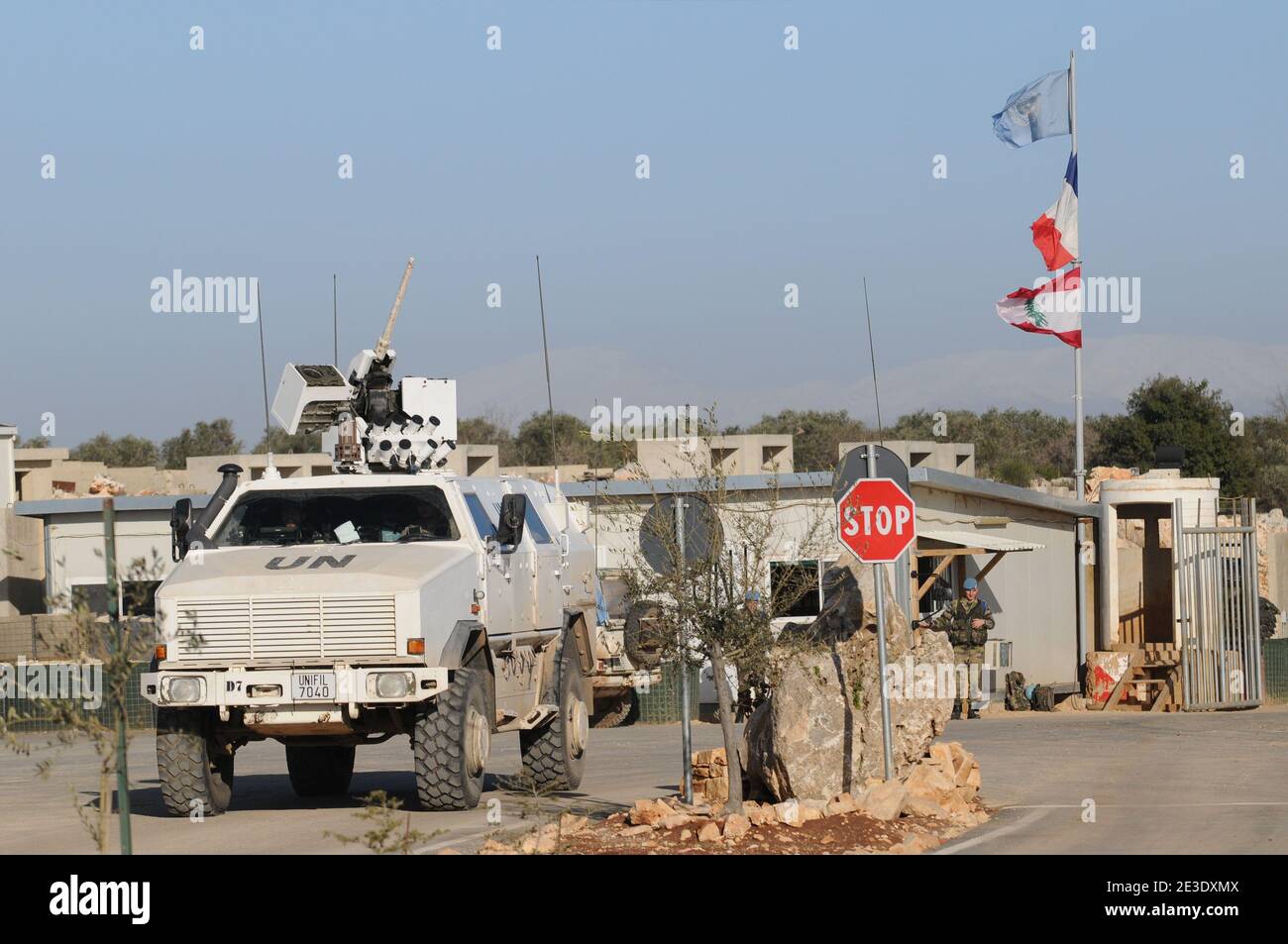 Atmosphere at the UNIFIL position called 'UN 2-45', in Southern Lebanon ...