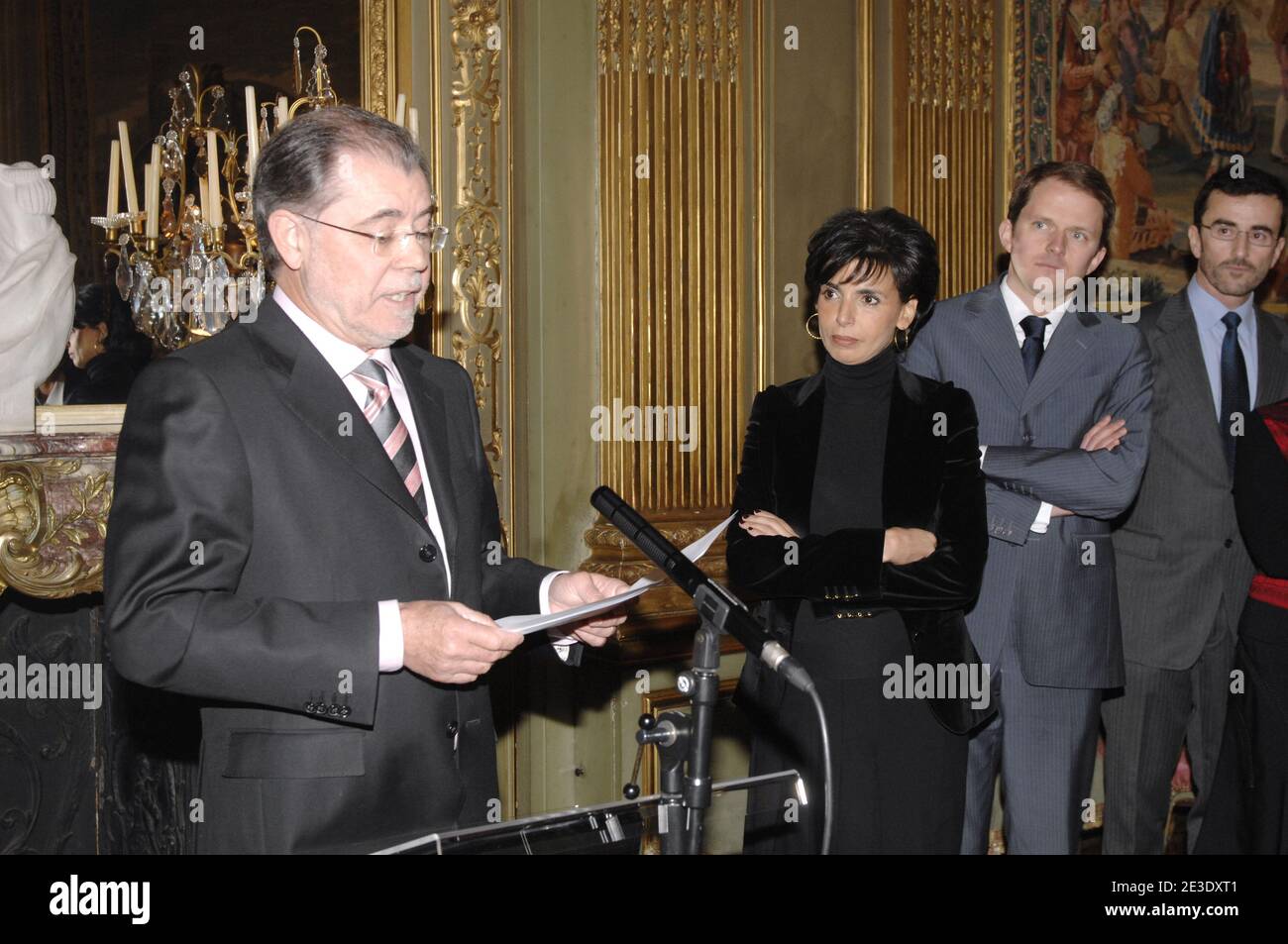 Spanish Justice Minister Mariano Fernandez Bermejo delivers a speech in ...