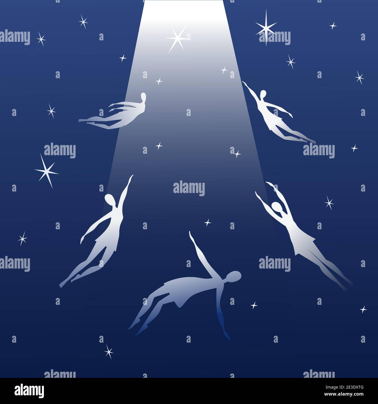 Ghost floating man Stock Vector Images - Alamy